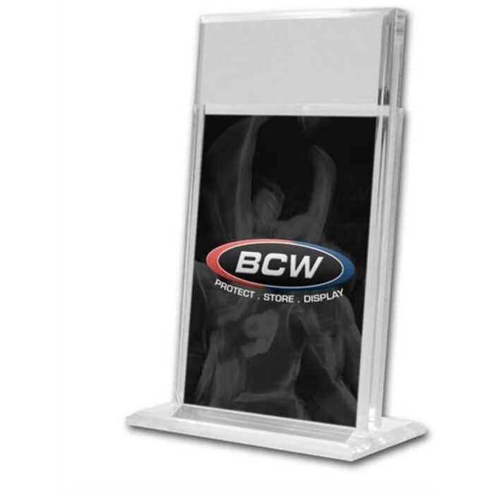 BCW Acrylic Card Stand - Vertical With Header - Geek Culture