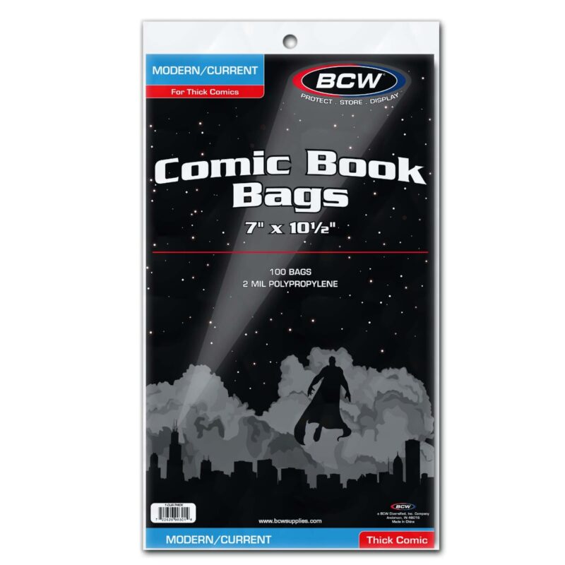 BCW Comic Book Bags Current Comics (Thick Comics) - Geek Culture