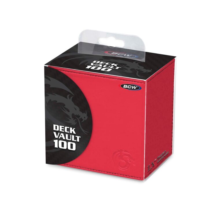 BCW Deck Vault LX (100) Red - Geek Culture