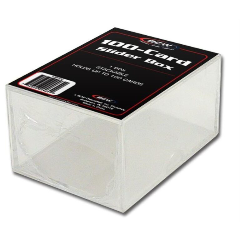 BCW Slider Box (100) Clear - Geek Culture