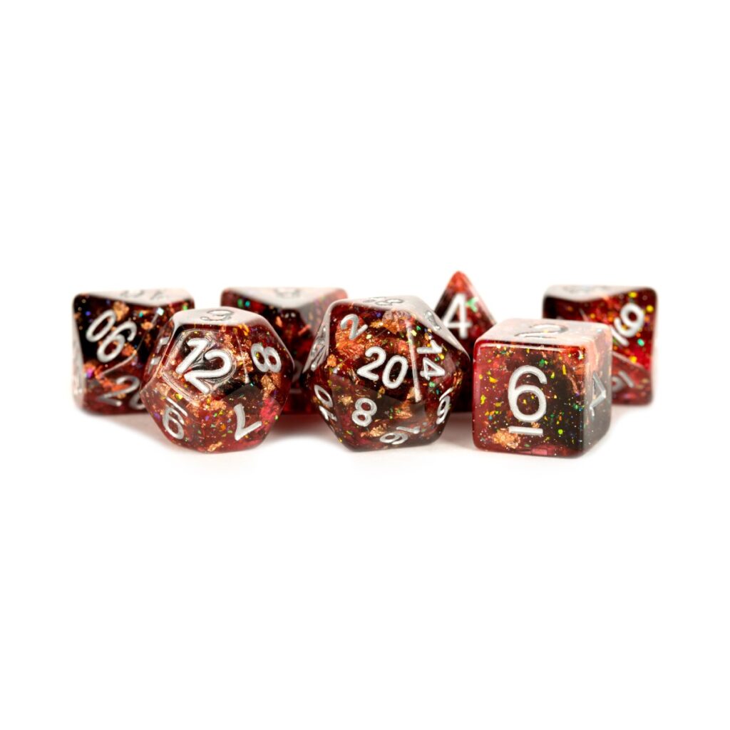 MDG - Eternal Resin Polyhedral Dice Set: Fire - Geek Culture