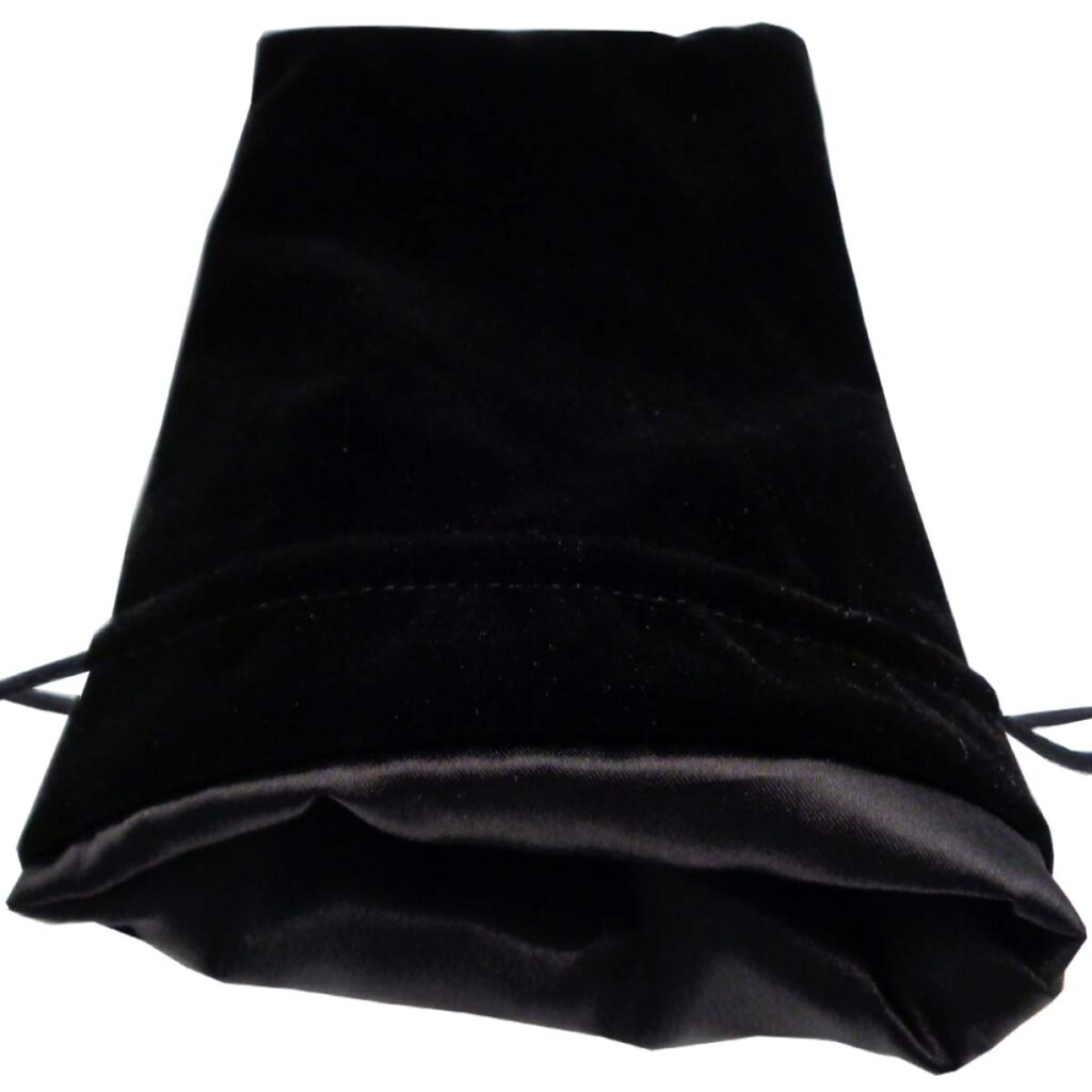 MDG - Dice Bag Large Black Velvet with Black Satin - Geek Culture