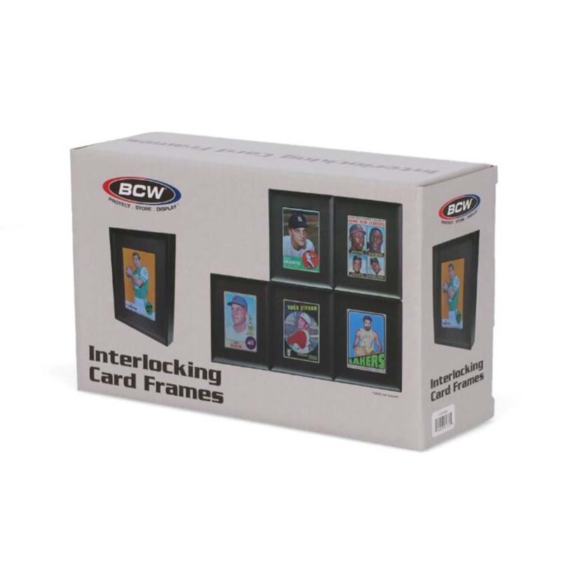 BCW Interlocking Card Frame - Standard - Black 6ct - Geek Culture